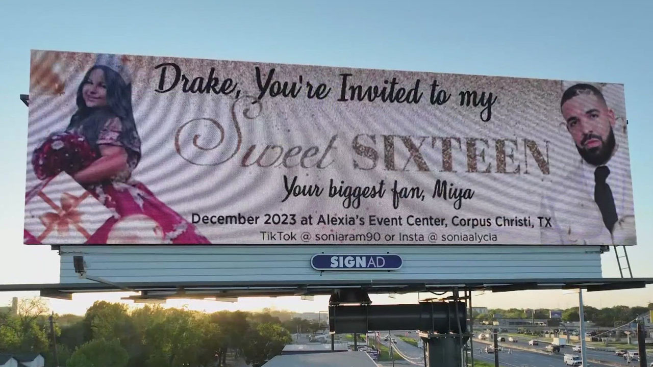 Drake Superfan Goes Viral After Renting Billboard to Invite Rapper to ...